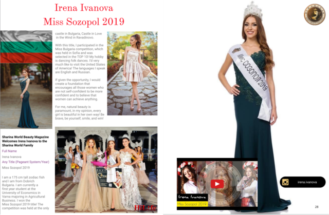Irena Ivanova | Irena Ivanova Miss Sozopool 2019